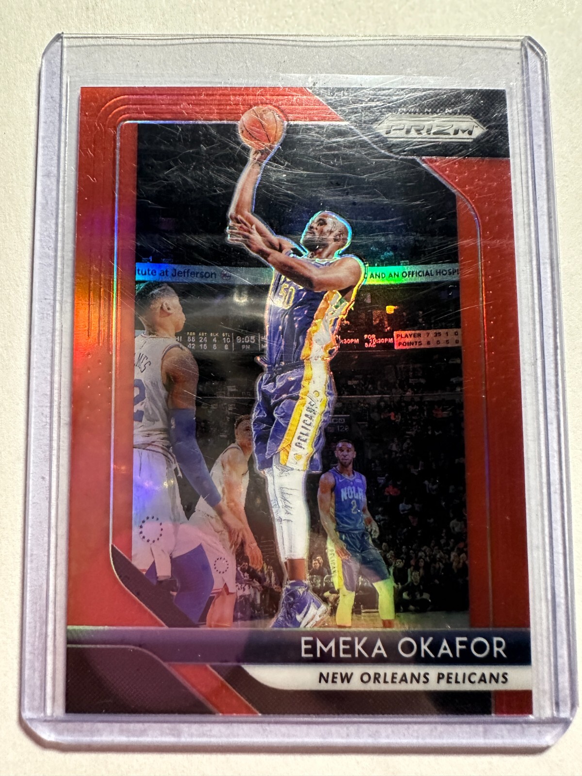 K31,809 - 2018-19 Panini Prizm Prizms Red #187 Emeka Okafor #/299 | eBay