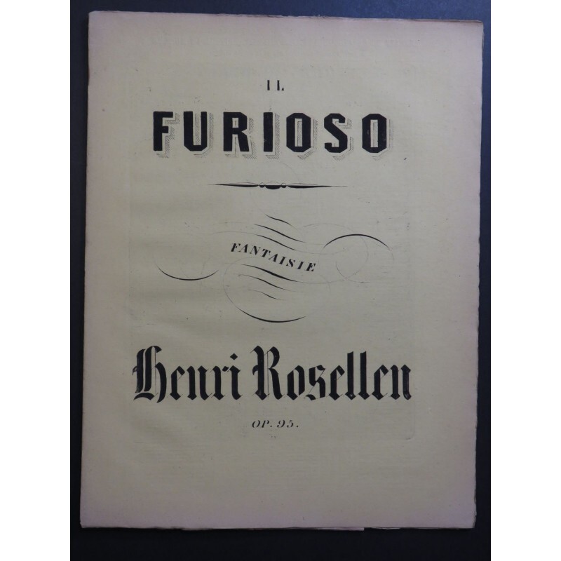 ROSELLEN Henri Fantaisie sur Il Furioso Piano ca1850 | eBay