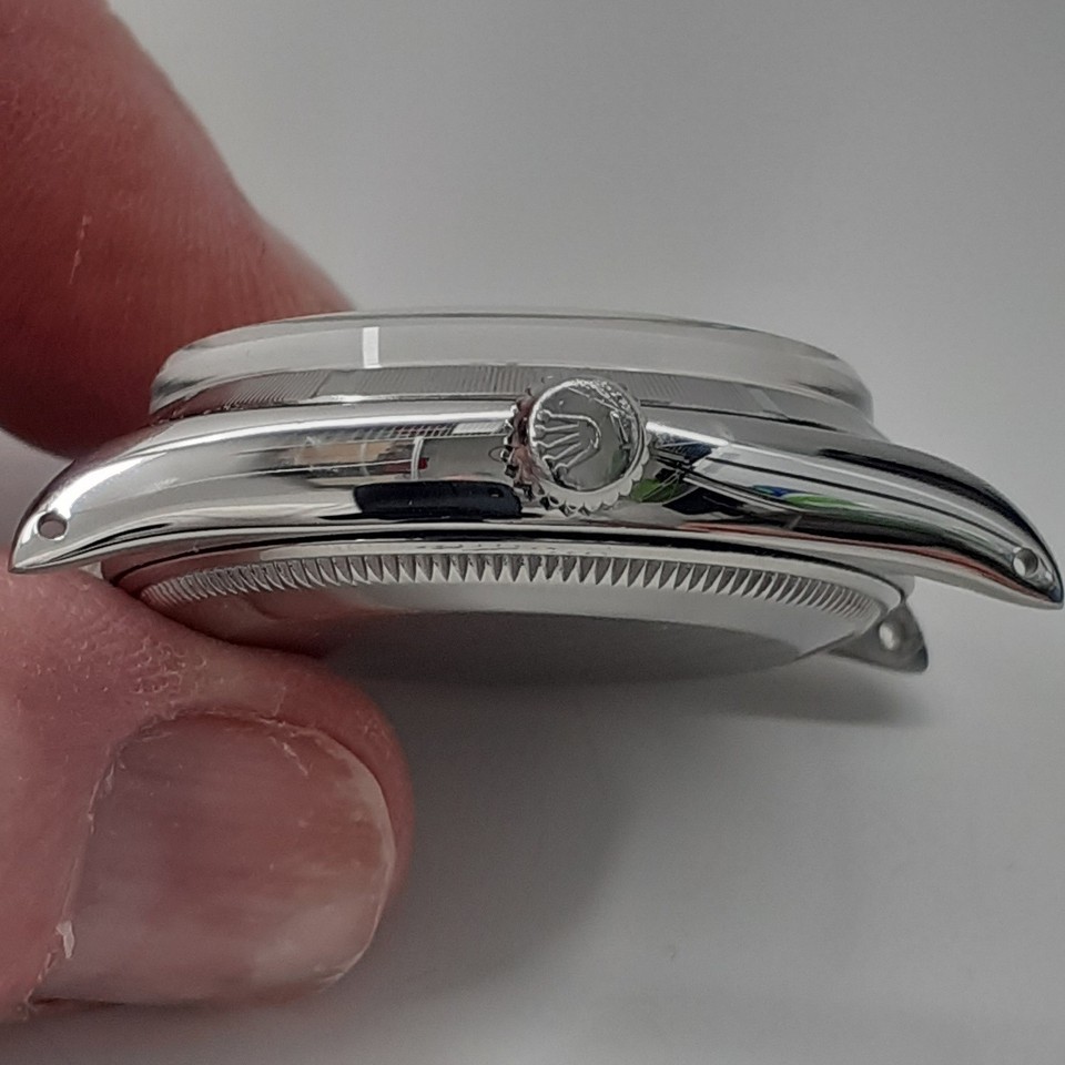 Vintage Rolex Oyster Perpetual 34 mm Steel Head Only Watch 6565 Circa ...