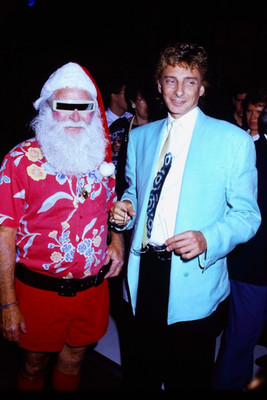 BARRY MANILOW, PRESTON HUBBARD AS SANTA, 1990, 35mm Slide | eBay