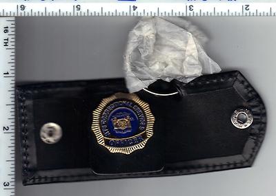Leather Key Fob Wallet w/a NYS Dept of Correctional Services (DOCS ...