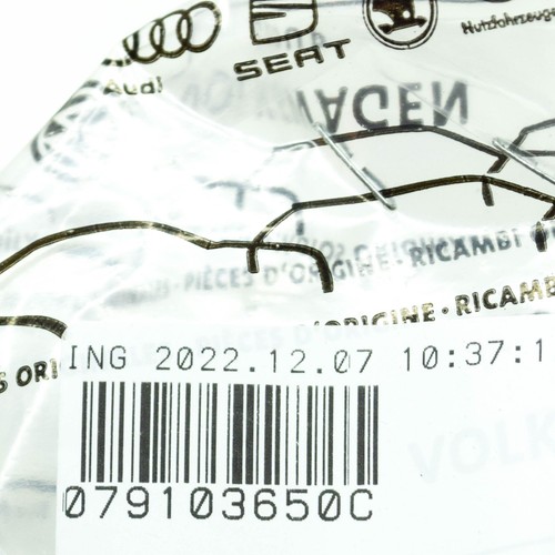 NEW VW TOUAREG 7P SPARK PLUG TUBE SEAL 079103650C ORIGINAL 079-103-650 ...