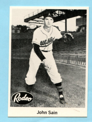 1955 Rodeo Meat Commemorative Set-Kansas City Athletics- John Sain- Box ...