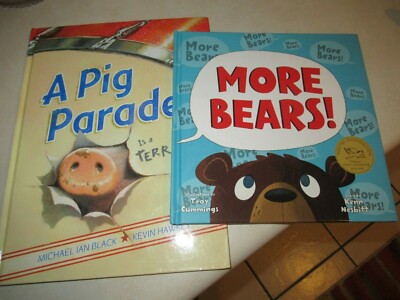 2 Hardcover Books A Pig Parade Is a Terrible Idea and More Bears! | eBay