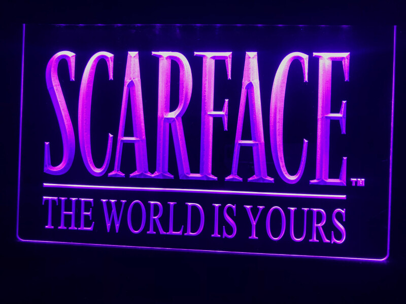 Scarface The World is Yours LED Neon Light Sign gift decor bar club ...