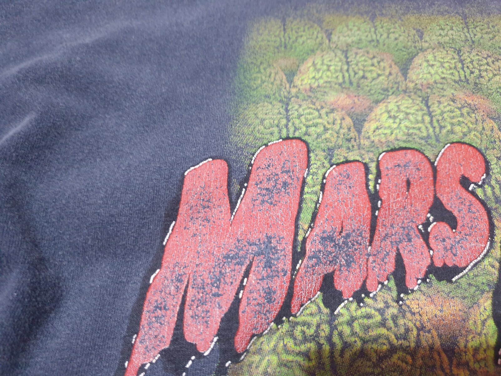 Vintage RARE 90s Mars Attacks Movie T Shirt Size XL… - Gem