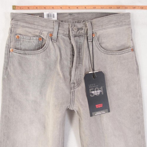 New 0s Levi's 36200 501 CROPPED Regular Boyfriend Grey Jeans W28 L28 ...
