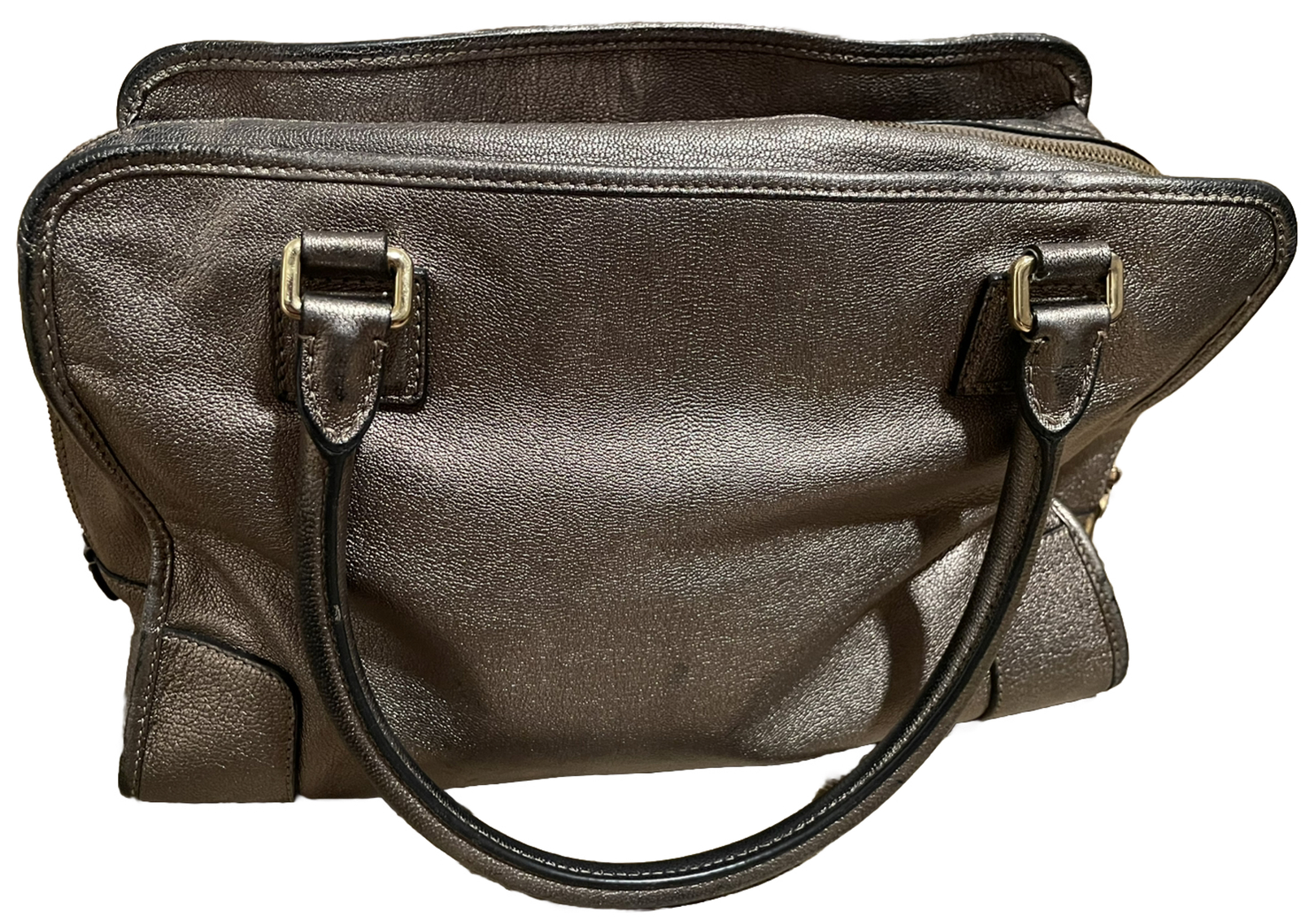 Rare vintage Loewe handbag with zipper and optional lock and key ...