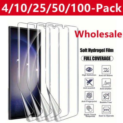 Wholesale Bulk Lot Hydrogel Screen Protector for Galaxy S25 Ultra S24 ...