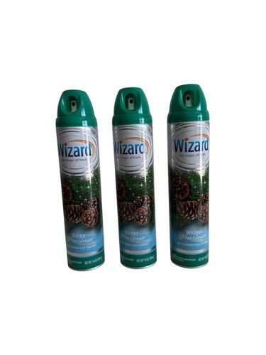 Wizard Odor Neutralizer & Air Freshener Spray Winter Pine Forest Pack ...