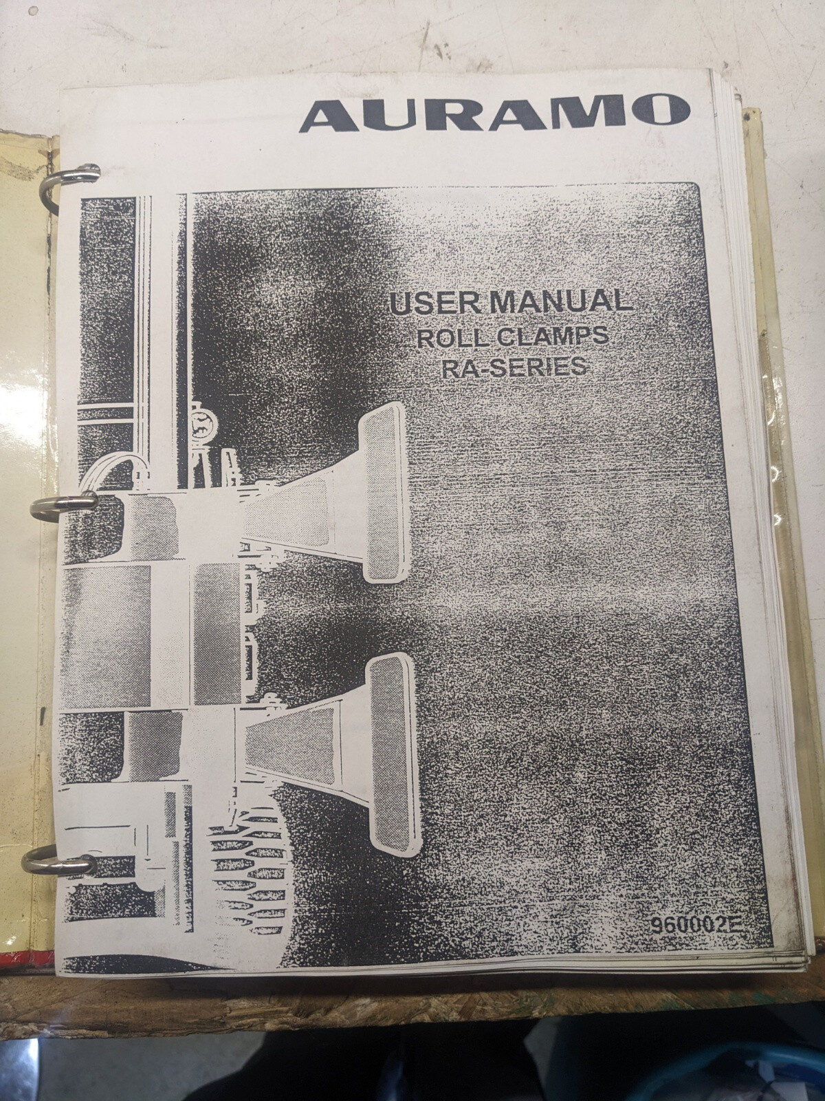 AURAMO USER MANUAL ROLL CLAMPS RA-SERIES 96002E FORK TRUCK ATTACHMENT ...