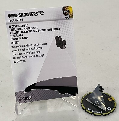 WEB-SHOOTERS S001 Equipment Spider-Man Beyond Amazing Marvel HeroClix ...