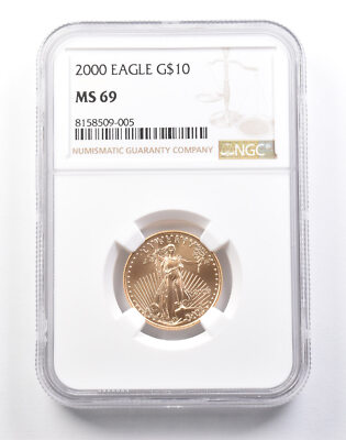 2000 $10 American Gold Eagle 1/4 Oz Gold MS69 NGC *4073 | eBay