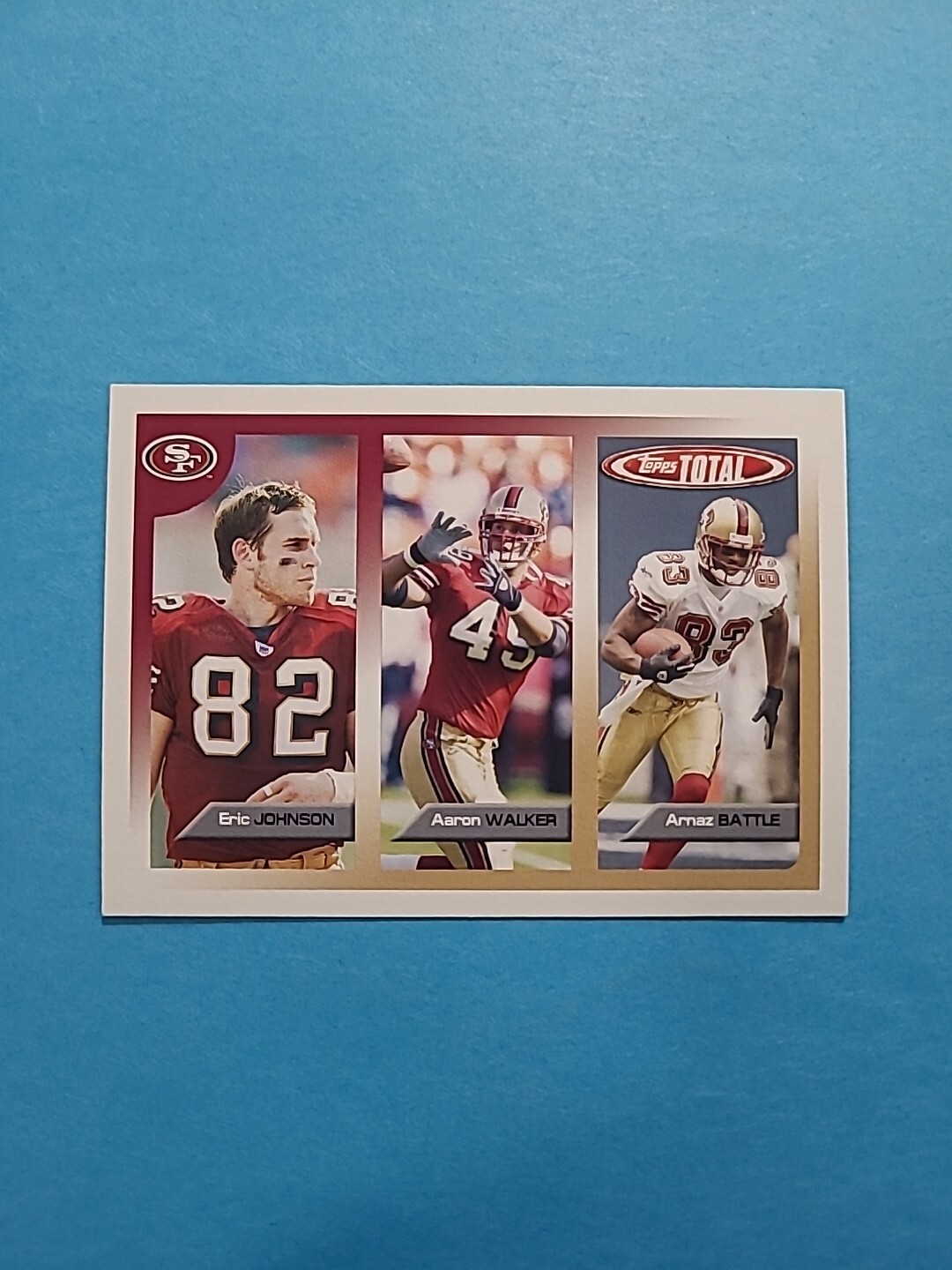 ERIC JOHNSON AARON WALKER ARNAZ BATTLE 2005 TOPPS TOTAL CARD # 428 ...