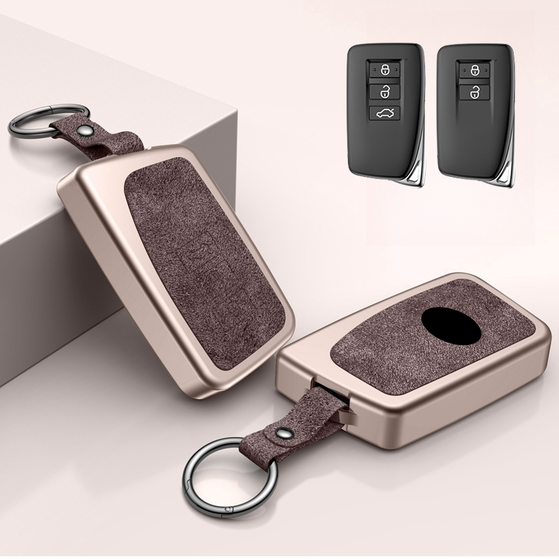 Aluminum Alloy Leather Car Key Case Cover For Lexus NX ES RC RX IS 250 ...