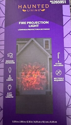 Haunted Living Fire Projection Light Fireblaze Projector Flame Effect ...