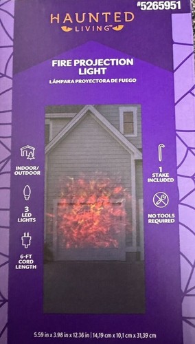 Haunted Living Fire Projection Light Fireblaze Projector Flame Effect ...