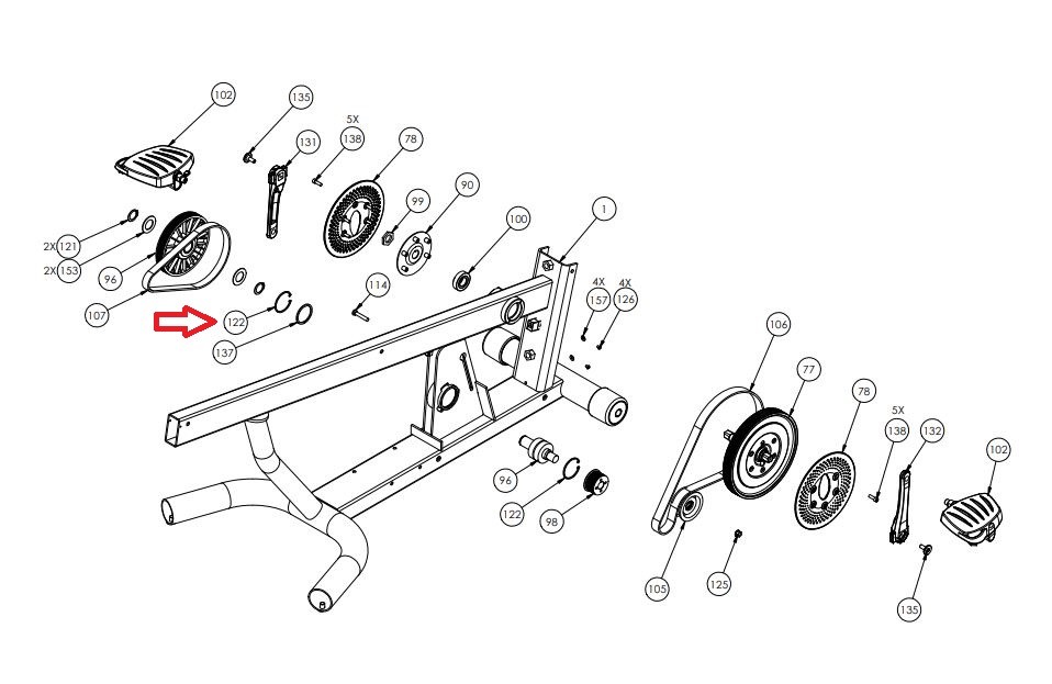 Precor C842i Recumbent Bike Internal Retaining Ring 52MM ...