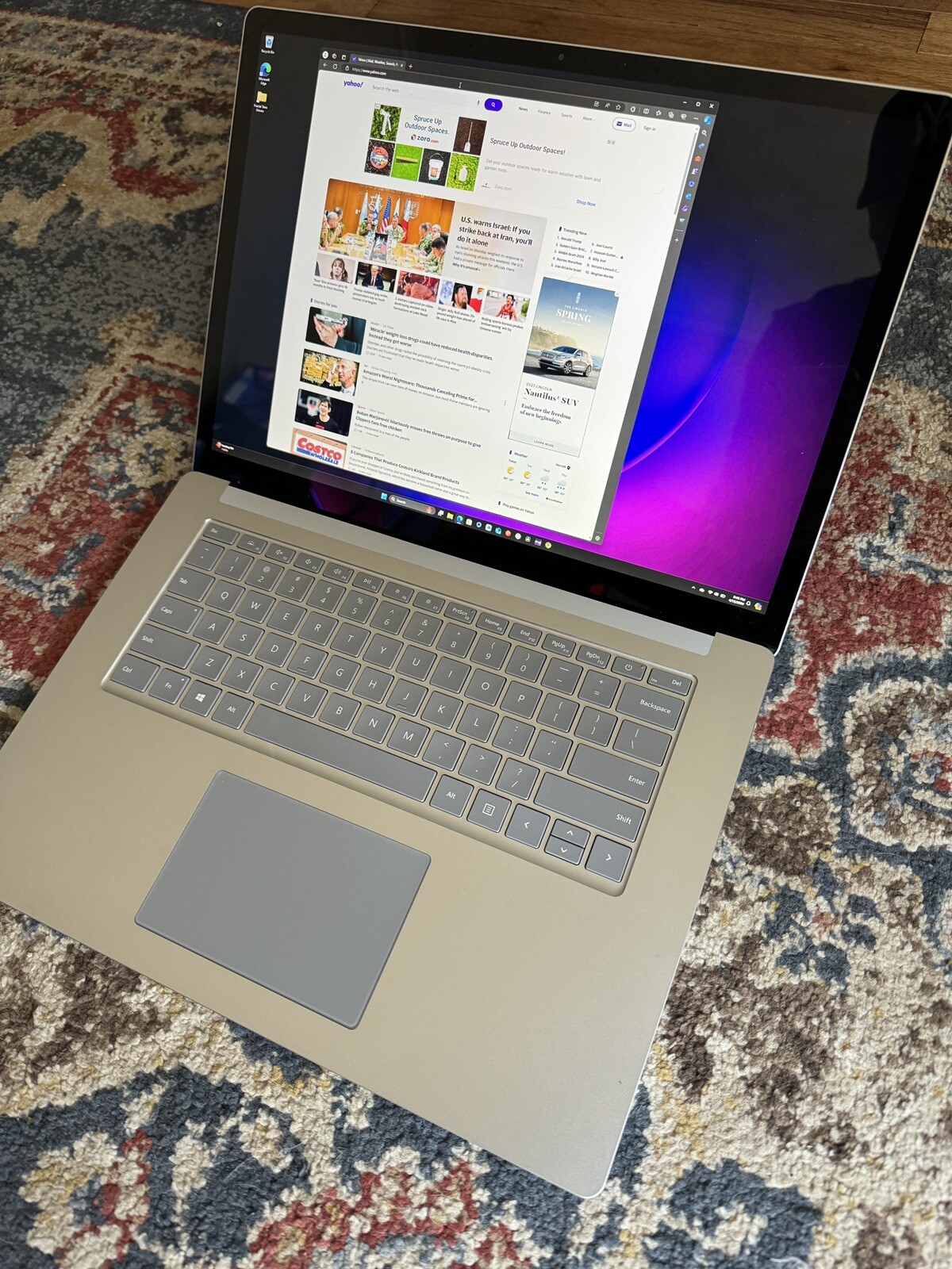 Microsoft 15" Surface (256GB SSD, AMD Ryzen 7-4980U 8GB) Laptop - White ...