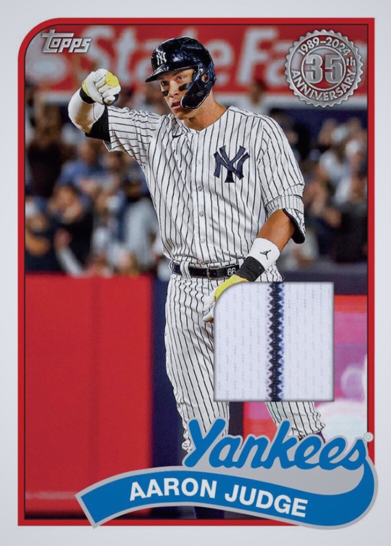 2024 Topps Aaron Judge 1989 Topps Relic Topps Bunt Digital Card | eBay