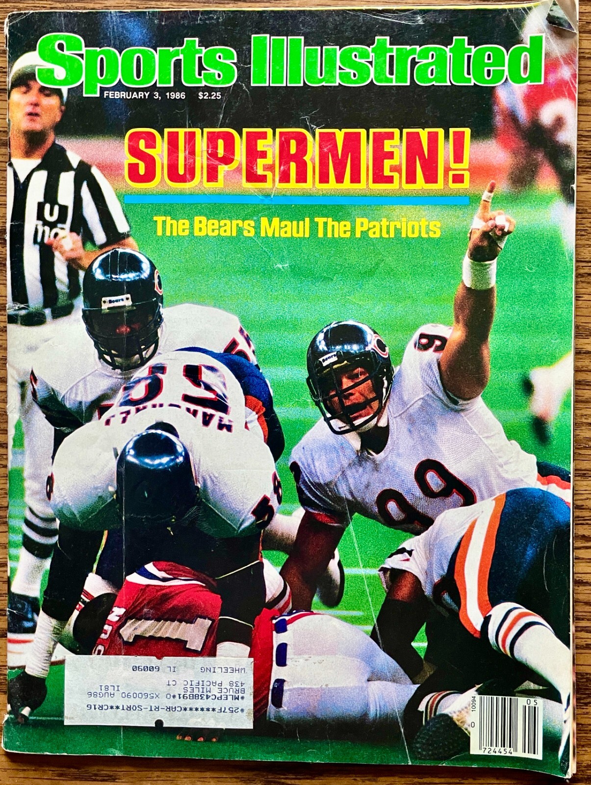 Sports Illustrated: February 3, 1986 - Supermen, The Bears Maul the ...