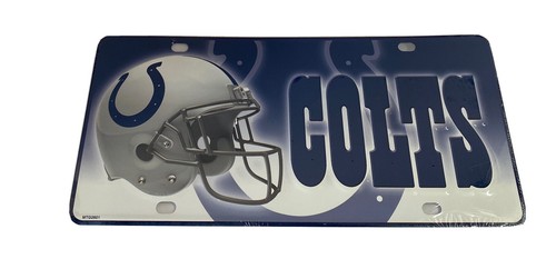 Rico Industries Indianapolis Colts NFL Metal License Plate Tag In New ...