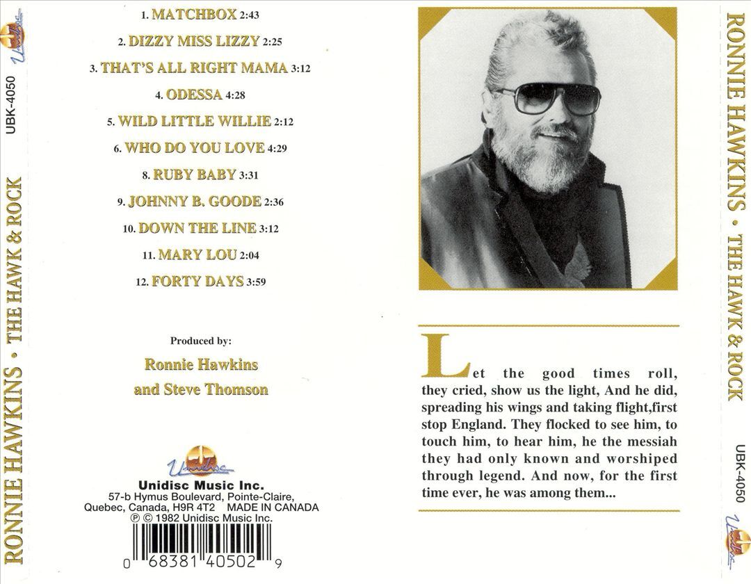 RONNIE HAWKINS - THE HAWK & ROCK NEW CD 68381405029| eBay