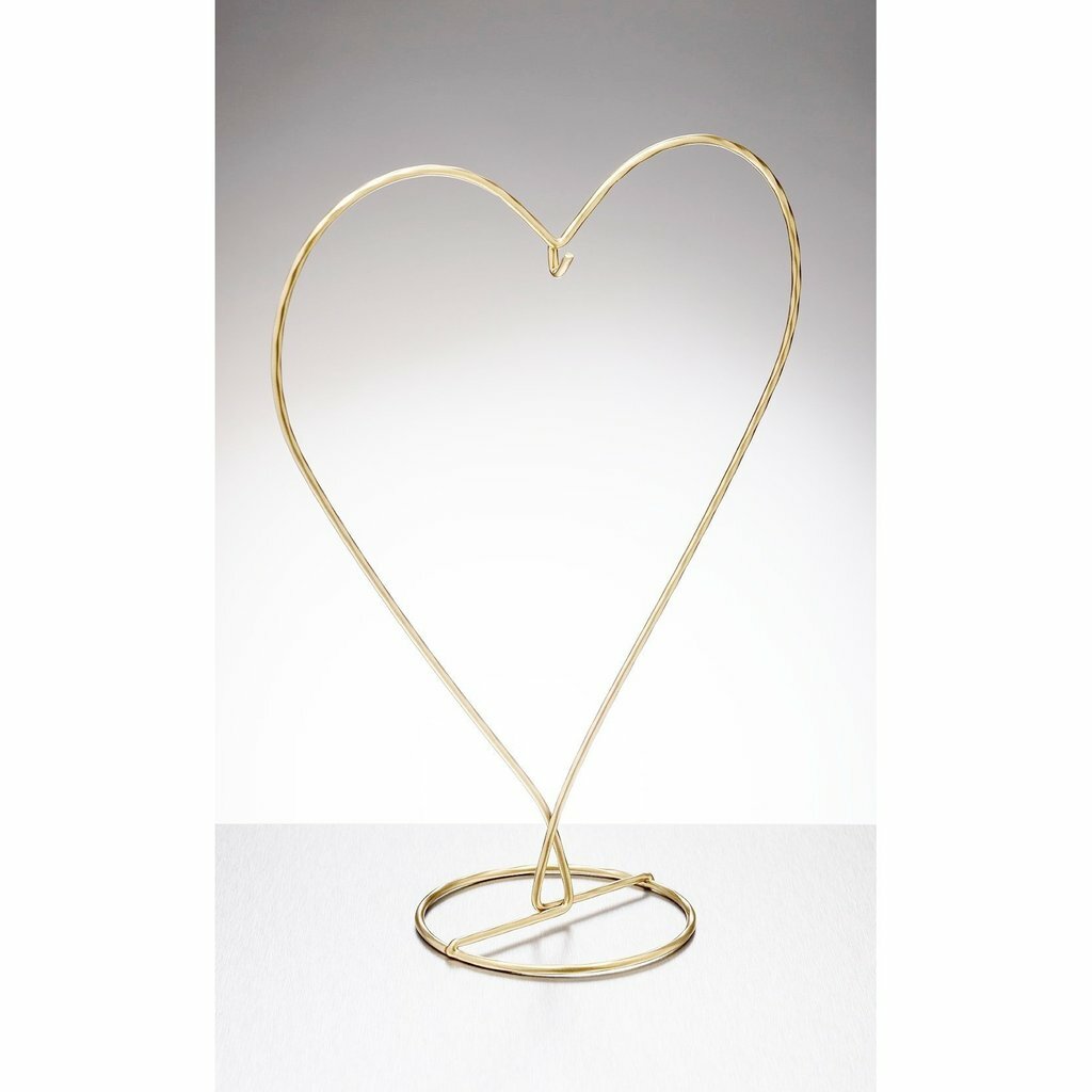 Heart Shaped Display Metal Stand Friendship Ball Heart Ornament Sienna ...