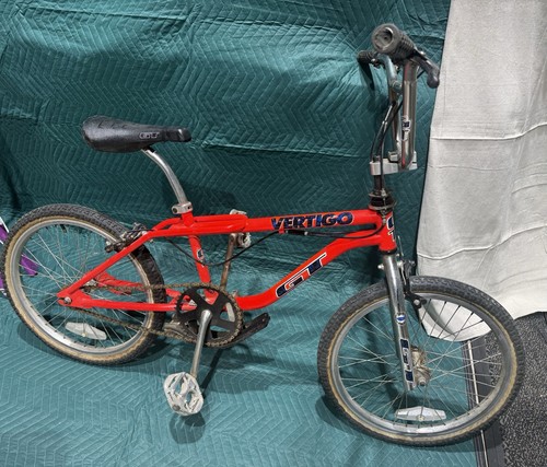 1992 GT VERTIGO W/ OG BASHGUARD 🔥 ELECTRIC RED Old School FREESTYLE BMX ...