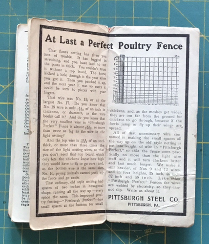 PITTSBURGH STEEL CO. POCKET ENGLISH DICTIONARY 1906 LOTS OF INFO IN ...