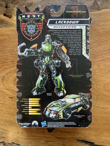 Hasbro Transformers Revenge of the Fallen Deluxe Class N.E.S.T Lockdown ...