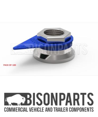 +33MM X 100 UNIVERSAL BLUE WHEEL NUT INDICATORS CHECKPOINT CP33MMBLUE X ...