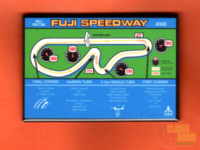 Pole Position Topper track sign 2x3" fridge/locker magnet arcade Atari ...