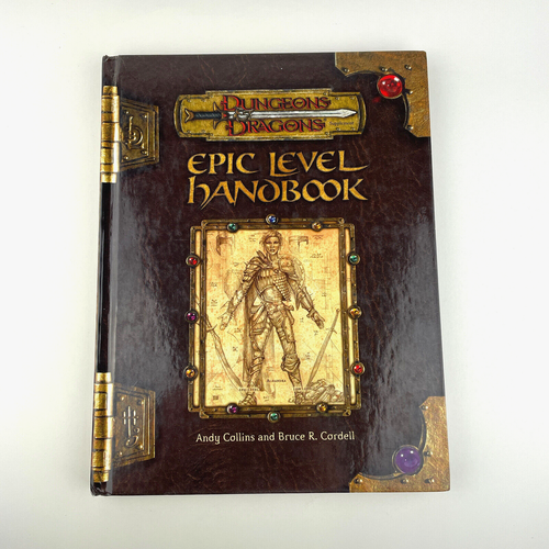 Dungeons & Dragons Epic Level Handbook Accessory D20 3.0 2002 WotC 1st ...