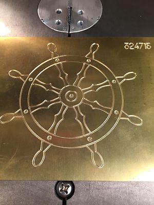 Engraving - 1 Brass Engraver Plates Templates