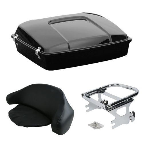 Razor Pack Trunk W/ Backrest Rack Fit For Harley Road Glide Electra ...