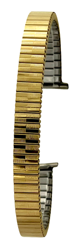 ROWI Fixoflex 12mm Stainless Steel Gold Tone Expanding Bracelet Watch ...