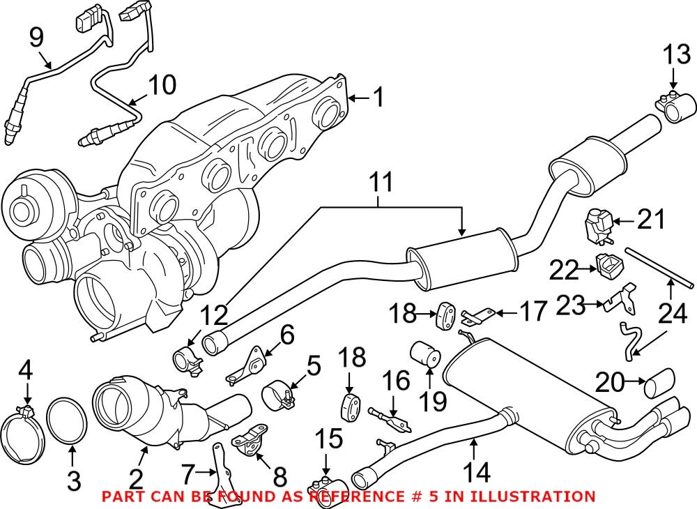 Genuine OEM Exhaust Clamp for BMW 18308632361 | eBay