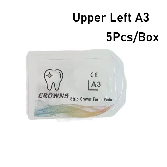5pcs Dental Pediatric Kids Anterior Crown Form-Pedo Primary Strip ...