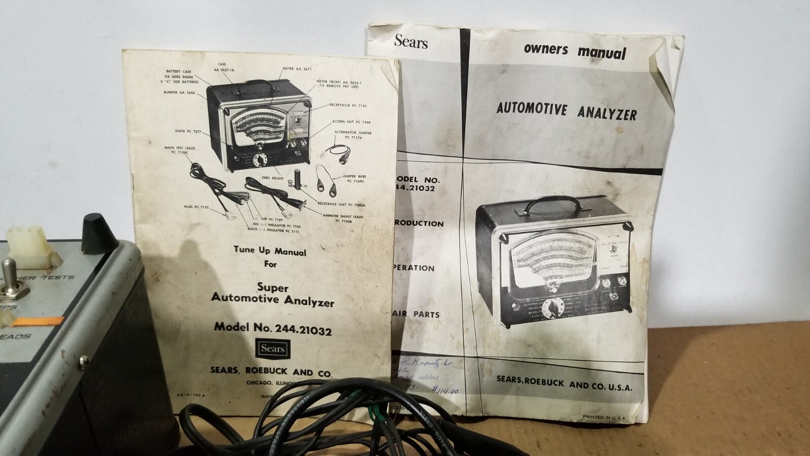 Vintage Sears Penske Super Automotive Analyzer 244.21032 Made In USA | eBay