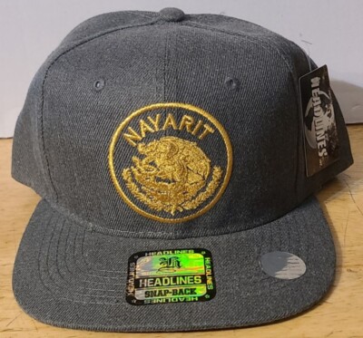 NAYARIT MEXICO MEXICAN STATE SNAPBACK BASEBALL CAP HAT ( GRAY ) | eBay