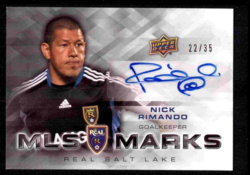 2012 Upper Deck MLS Marks Nick Rimando auto 22/35! Real Salt Lake | eBay