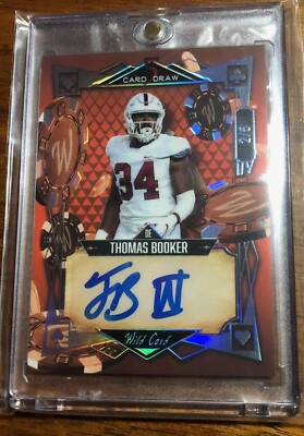 Thomas Booker 2022 Wild Card 5 Card Draw RC Football Signed Auto /5 ...