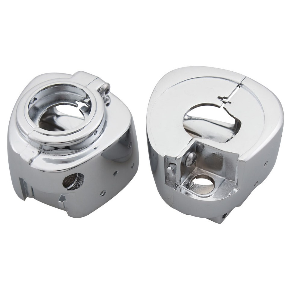 Billet Aluminum Chrome Switch Housing Cover &Button Caps For Harley ...
