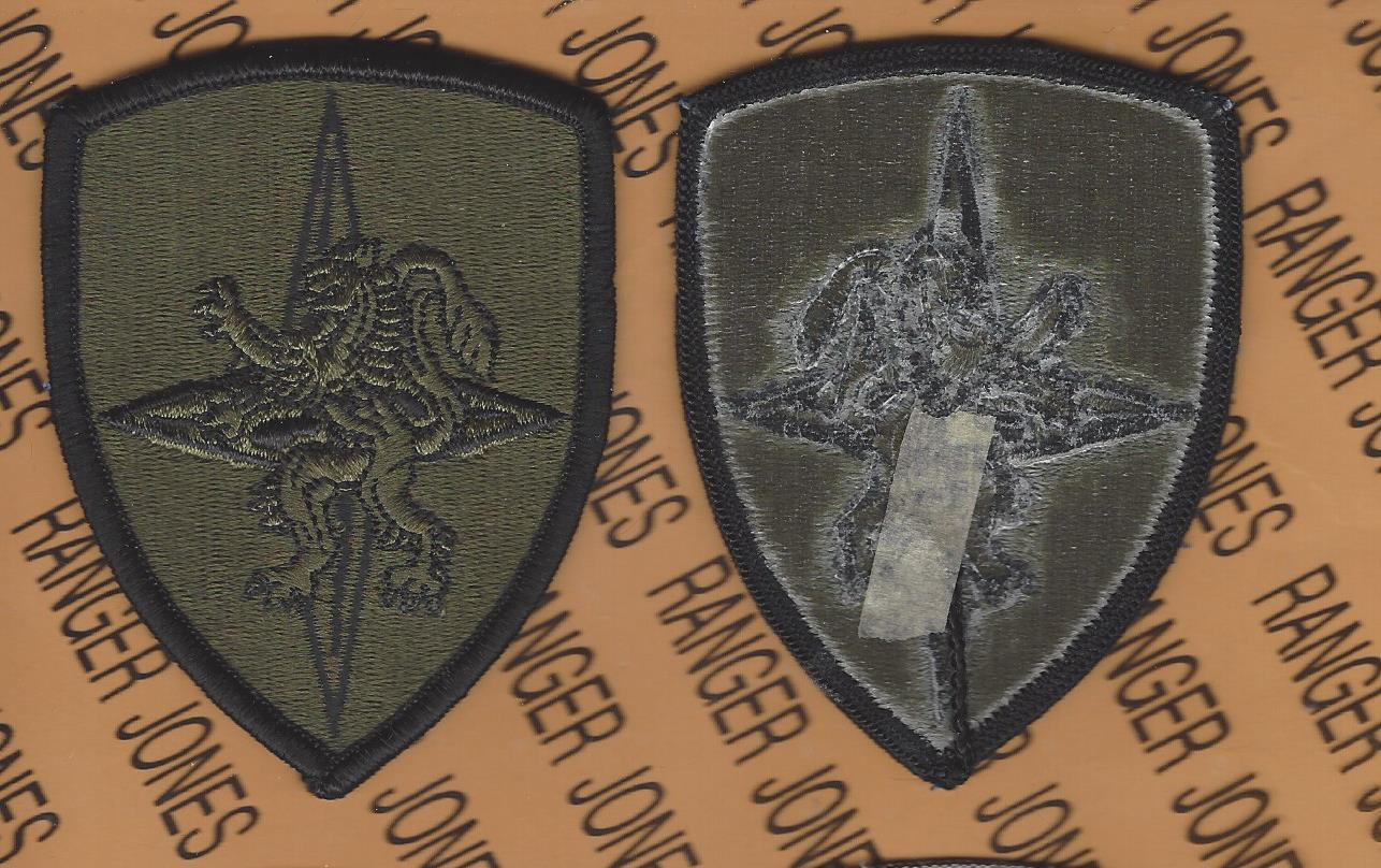 US Army Allied Land Forces Central Europe ALFCE OD Green & Black BDU ...