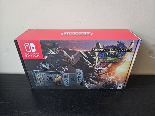 Nintendo Switch Monster Hunter Rise Deluxe Edition Console Brand New ...