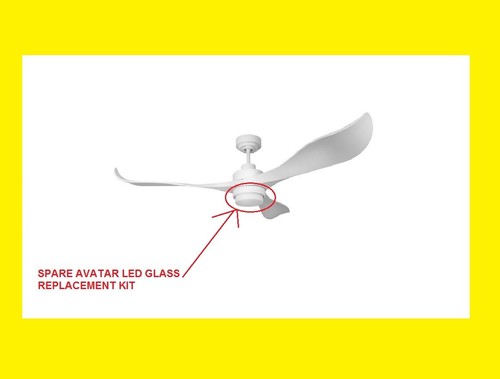 Avatar Fan Light GLASS and LED replacement Module Domus Lighting 50401 ...