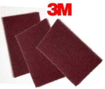 3M 7447 6 X 9 3M SCOTCH BRITE HAND PAD MAROON - 60 Pieces - NEW - 7447B ...
