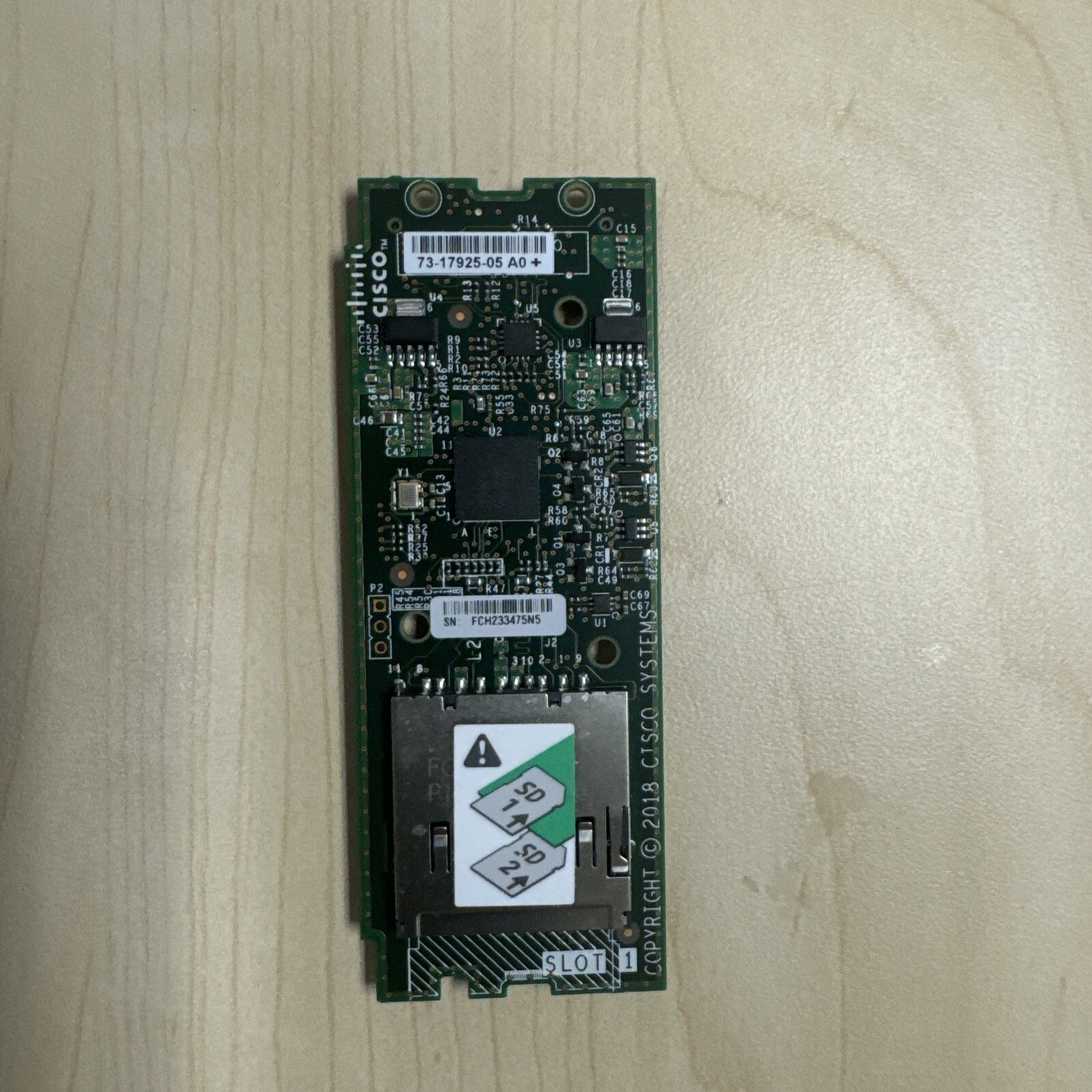 Cisco Dual SD Card Module UCS-MSTOR-SD Reader UCS B200 C220 C240 C125 ...