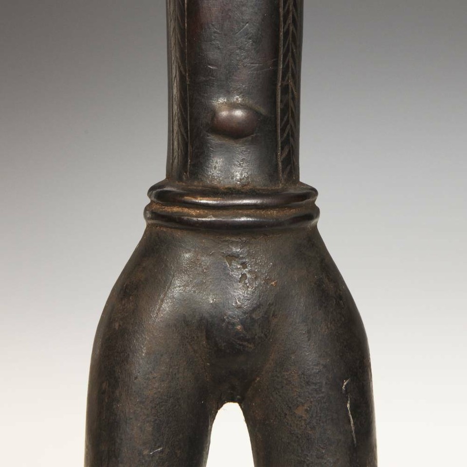 VINTAGE ANTHROPOMORPHIC SPOON DAN CARVED WOOD LIBERIA WEST AFRICA 20TH ...